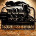 CUSTOM TRAIN SIGN Monogram Wall Art Personalize Coal Train - Etsy