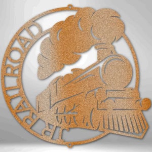 CLASSIC TRAIN SIGN Monogram Wall Art Customized Classic Train Monogram ...