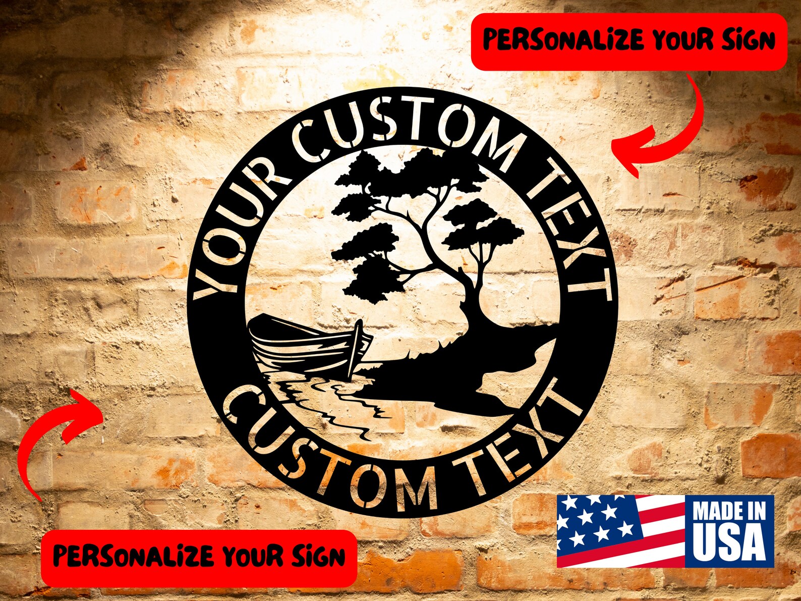 PERSONALIZE RIVER SIGN Monogram Wall Art Custom River Boat - Etsy