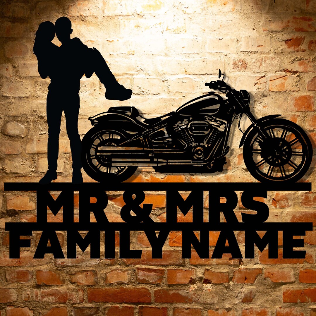 Personalized Harley Davidson Sign Garage Wall Art Décor Customized ...