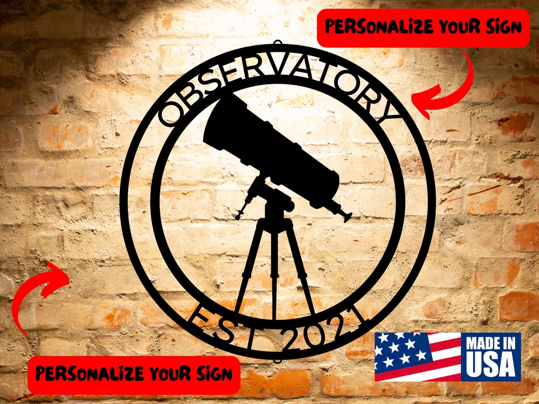 CUSTOMIZED SIGN OBSERVATORY Monogram Wall Art Custom Observatory ...