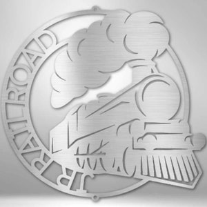 CLASSIC TRAIN SIGN Monogram Wall Art Customized Classic Train Monogram ...