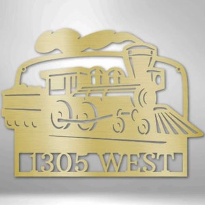 CUSTOM TRAIN SIGN Monogram Wall Art Personalize Coal Train Monogram ...