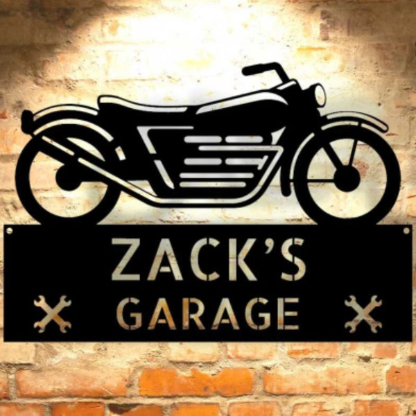 Motorcycle Sign - Etsy
