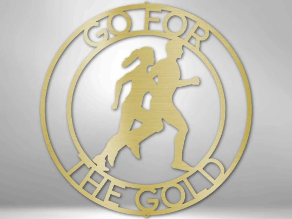 CROSS COUNTRY SIGN Monogram Steel Sign Custom Country Running - Etsy