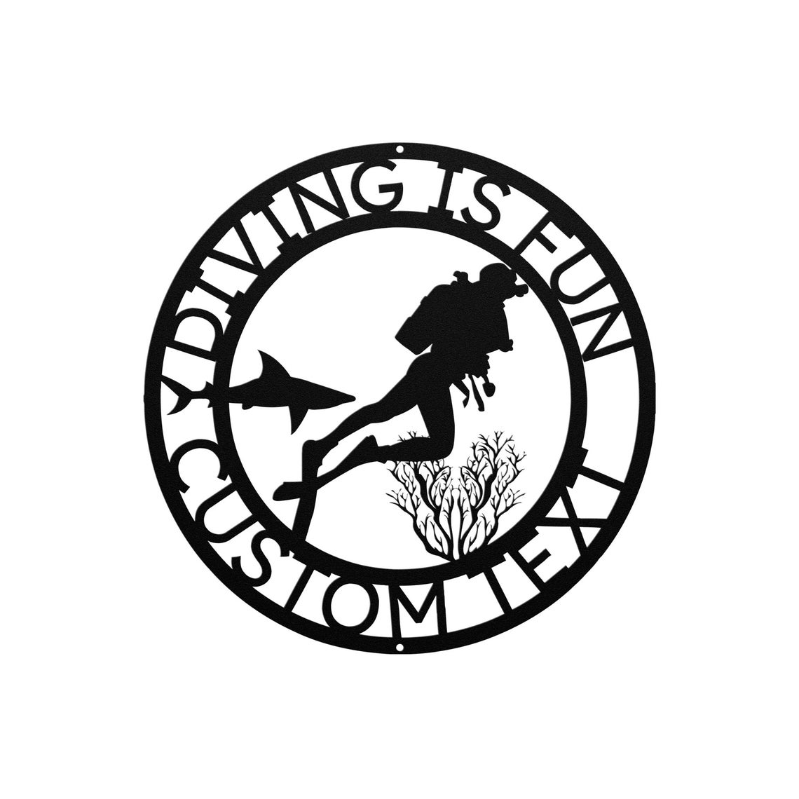 Personalized Scuba Diving Sign Custom Steel Beach House Sign - Etsy