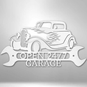 Hot Rod Shop Sign Workshop Personalized Sign Trike Shop Wall Hanging ...