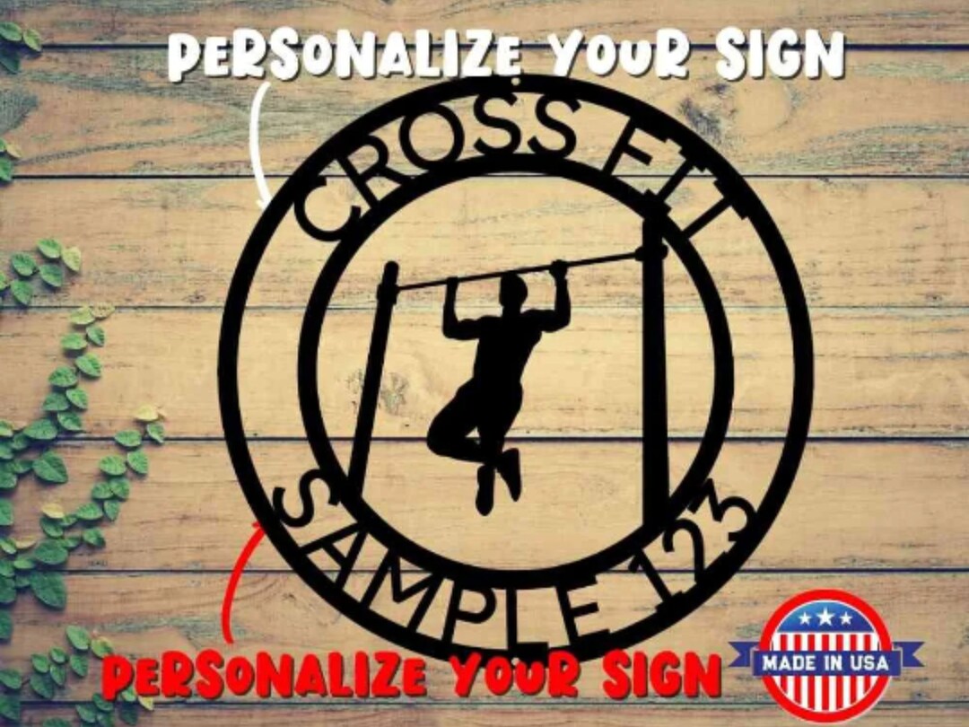 Custom Pull-up Sign Monogram Steel Sign Personalize Male Pull-up ...