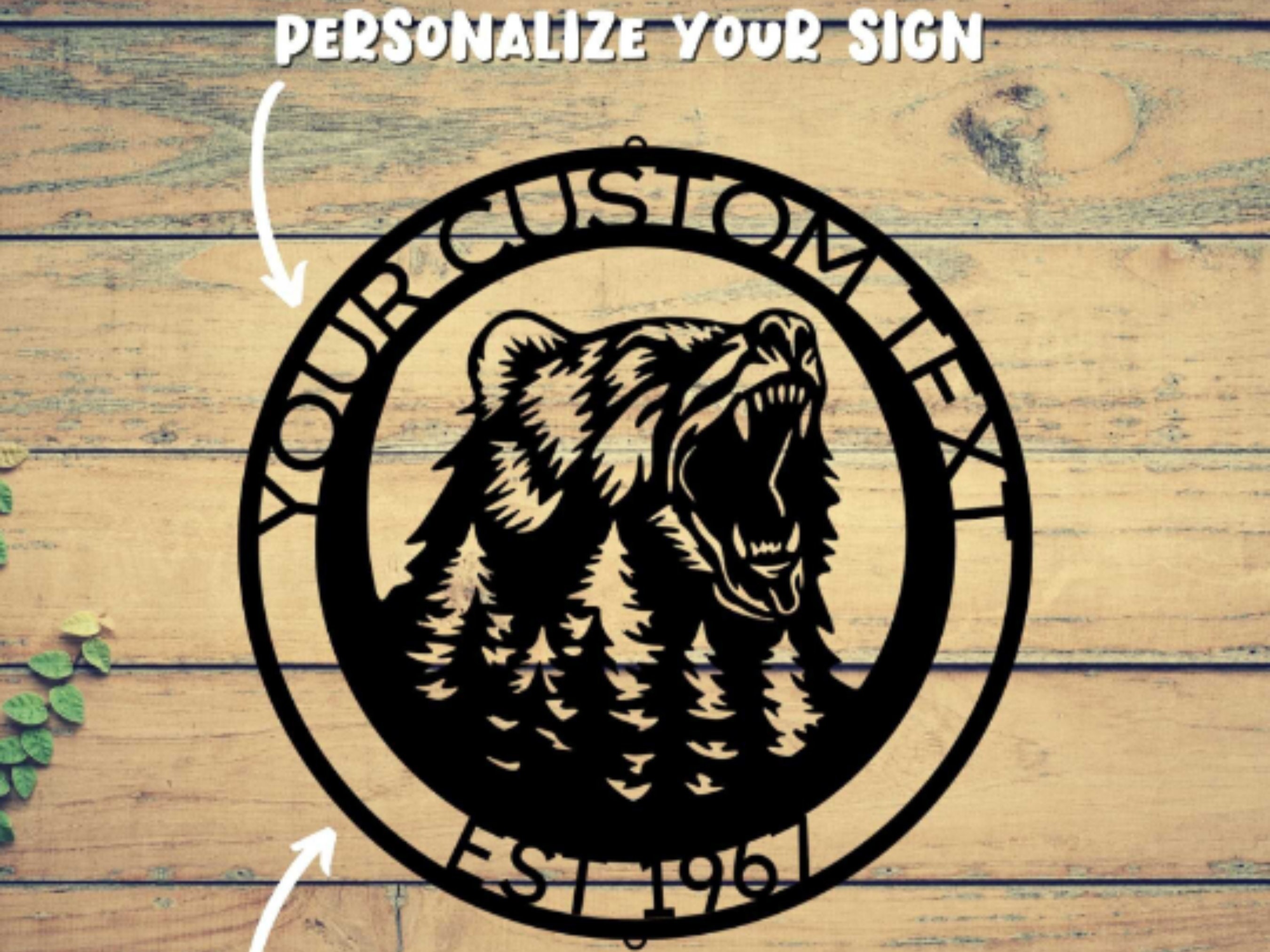 Bear Signs - Etsy
