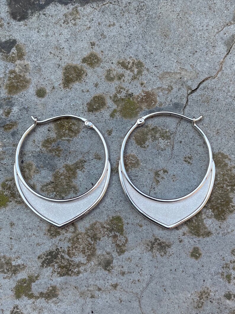 Sterling Silver Hoops Creole Essence Handmade Hoops Elegant Hoop ...