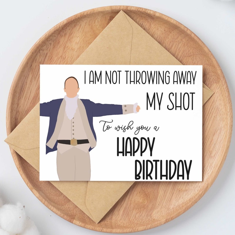 Personalised Hamilton Card - Etsy