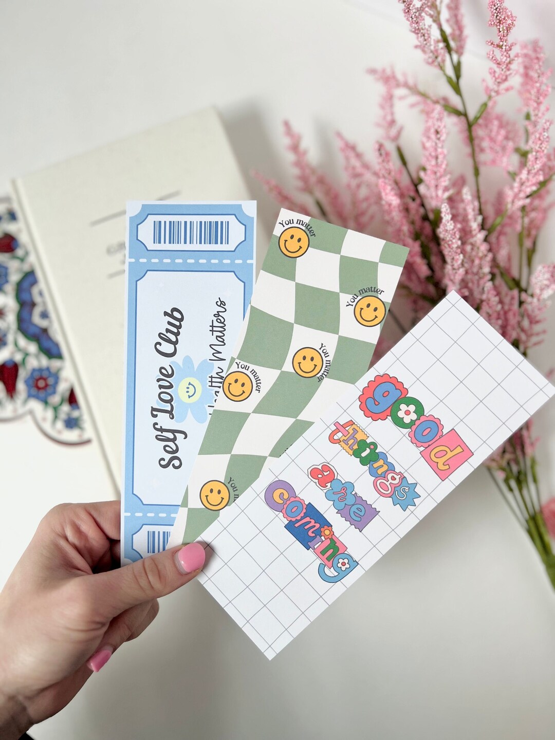 Self Love Bookmark Set | Mental Health Merch | Bookish Gift for Book ...