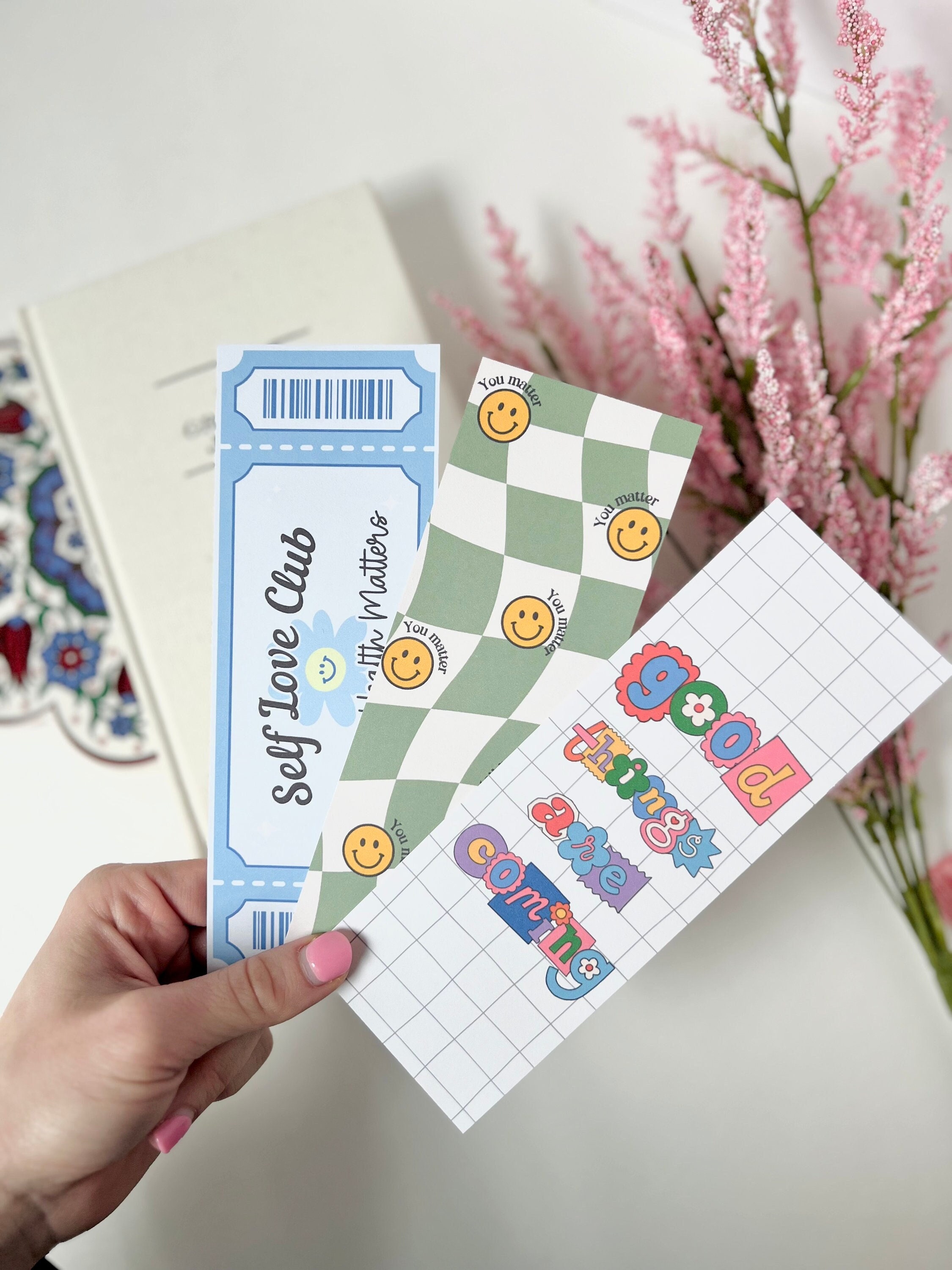 Self Love Club Bookmark | Mental Health Matters | Mindfulness Gift for ...