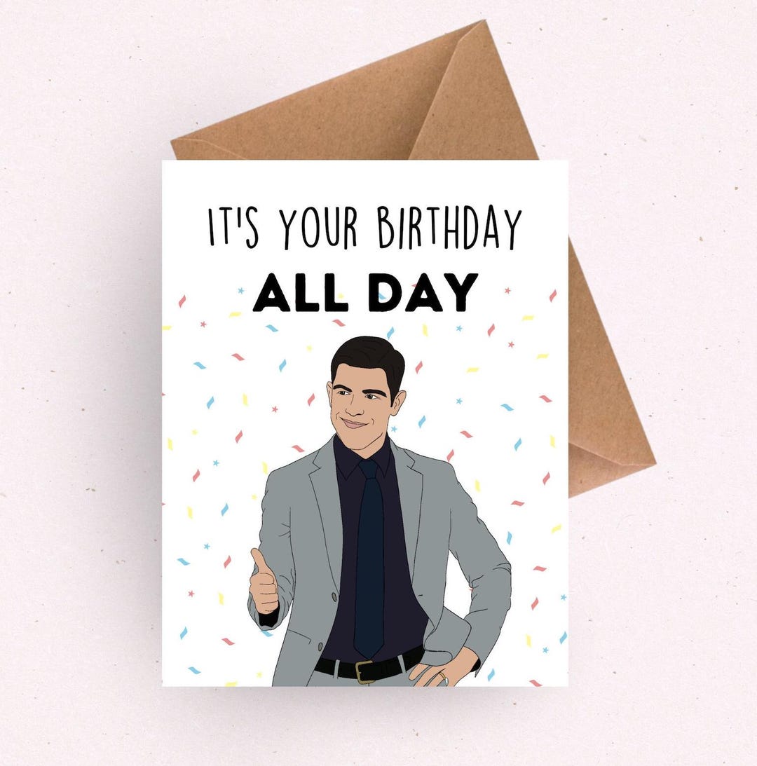 Schmidt New Girl Birthday Card | Funny Birthday Card for Her | Card for ...