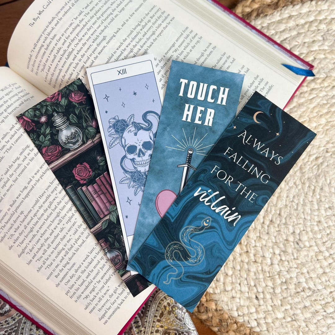 Villain Bookmark Set | Reader Gift for Book Lover | Booktok Merch ...