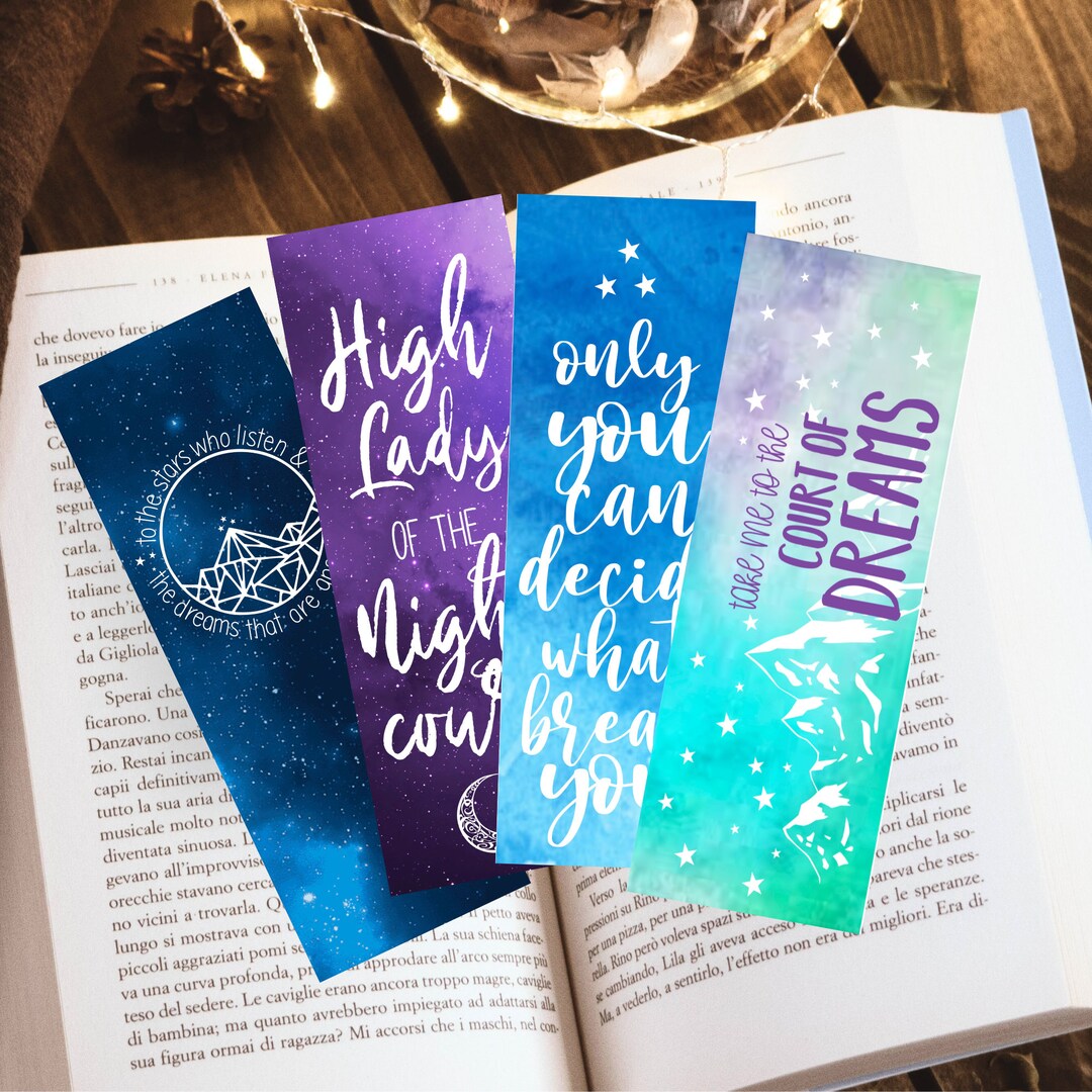 ACOTAR Bookmark a Court of Thorns and Roses Bookmarks Cute Bookmarks ...