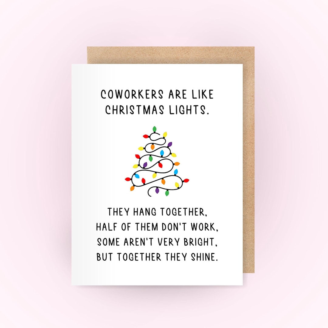 Office Christmas Card for Coworker | Merry Christmas Gift for Boss ...