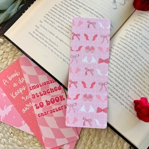 Coquette Bookmark Set | Pink Aesthetic Bookmark | Soft Girl Aesthetic ...