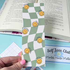 Self Love Club Bookmark | Mental Health Matters | Mindfulness Gift for ...