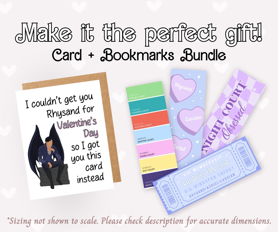 Bookish Valentine's Day Card for Friends | Funny Galentines Gift for ...