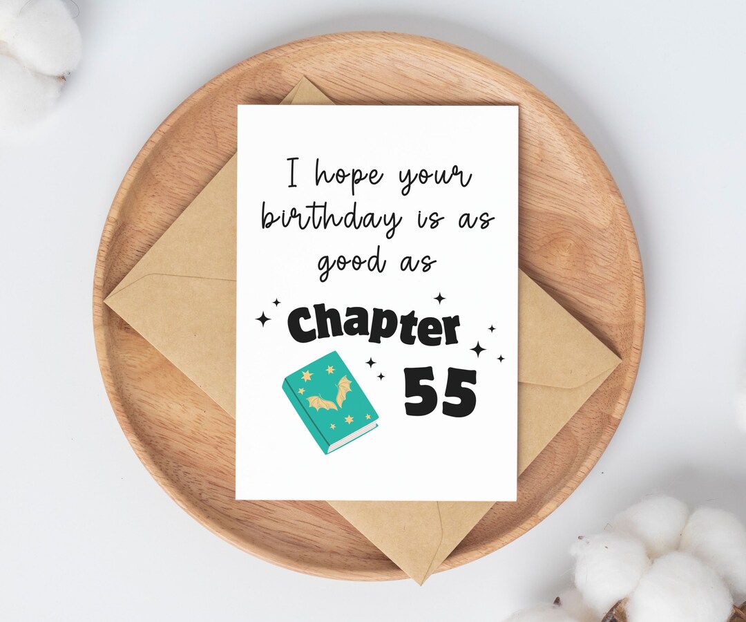 Acotar Birthday Card | Chapter 55 | Funny Bookish Birthday Gift ...