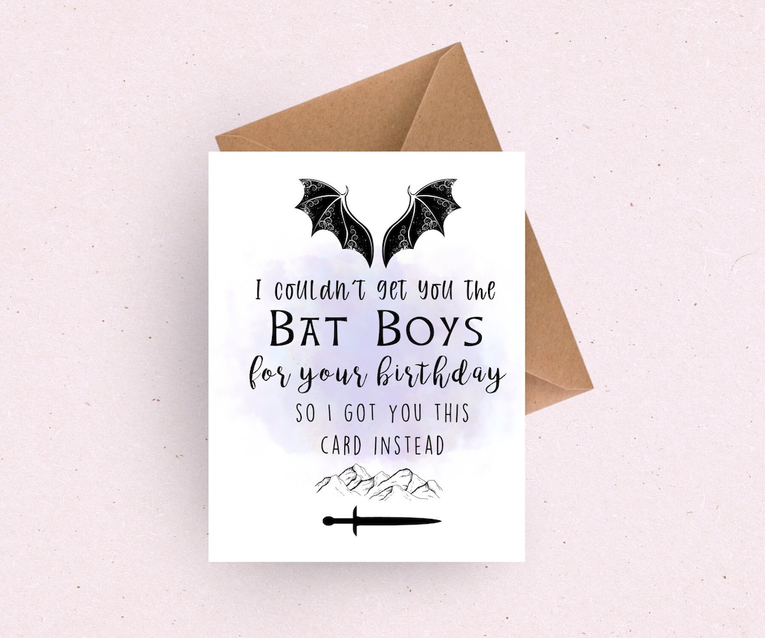 Acotar Birthday Card for Her Bookish Gift for Her Sister Birthday ...