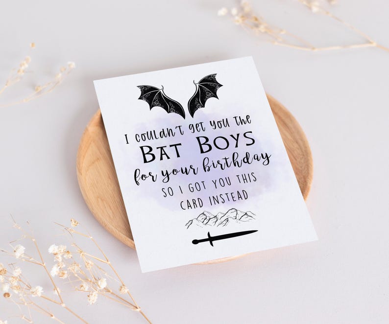 Acotar Birthday Card for Her | Bookish Gift for Her | Sister Birthday ...