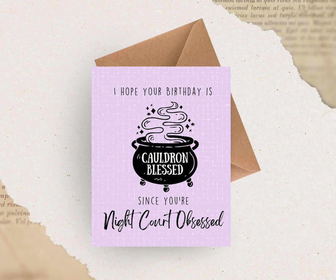 Acotar Funny Birthday Card for Her / Card for Book Lover / Bookish Gift ...