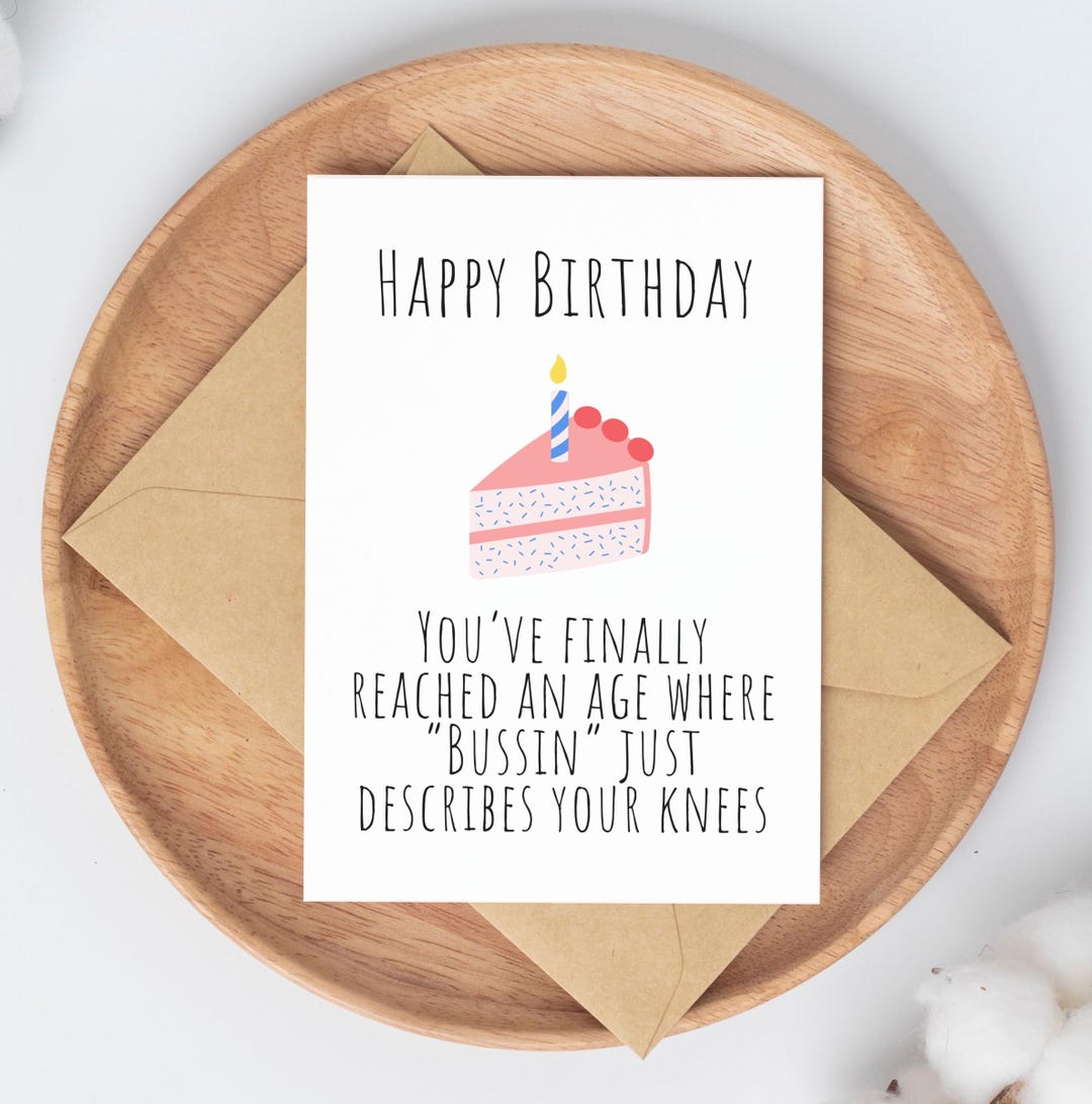 Bussin Birthday Card | Funny Slang Birthday Card for Millennials ...