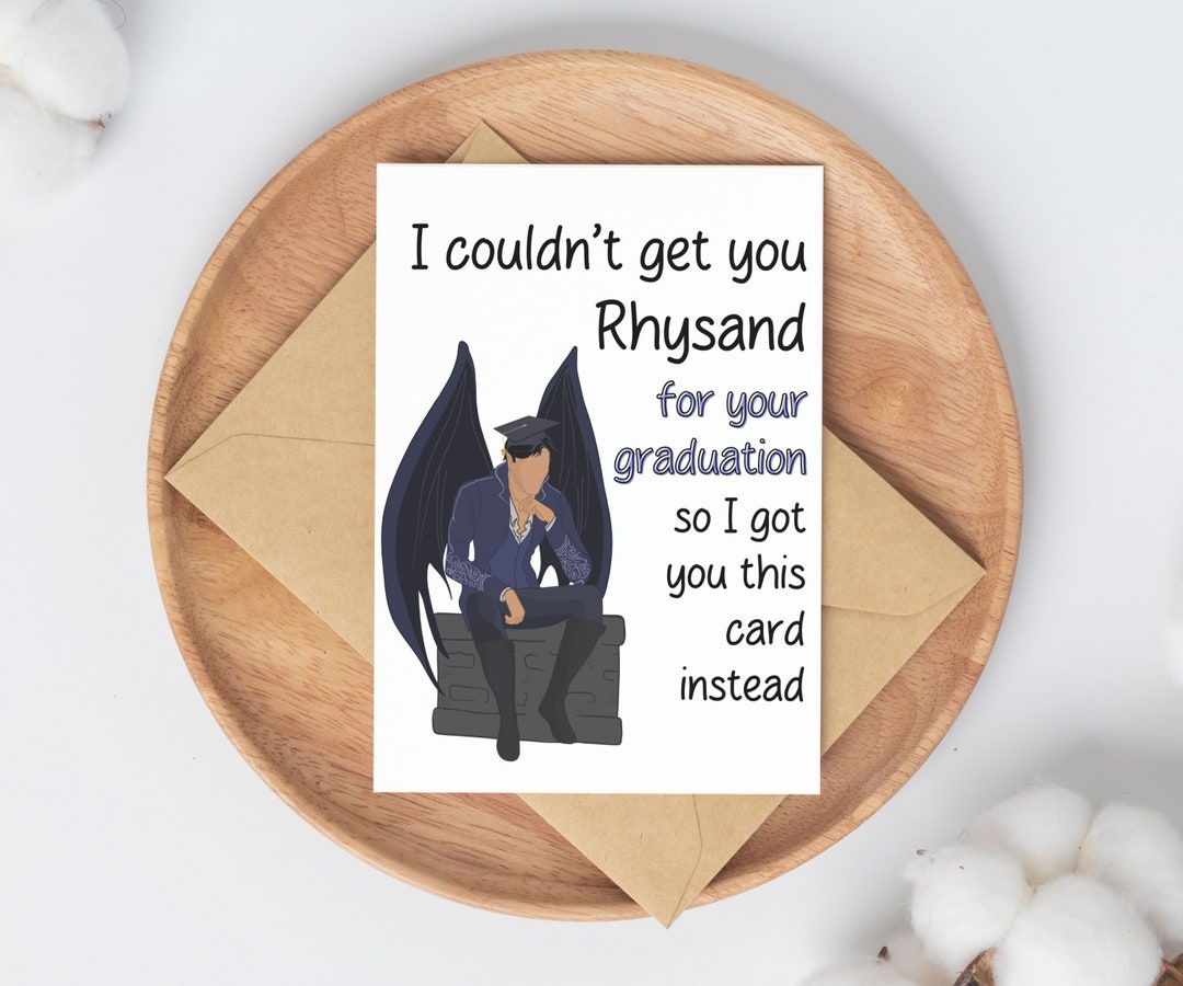 Acotar Graduation Card | Rhysand Bat Boys | Bookish Graduation Gift ...
