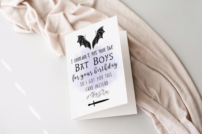 Acotar Birthday Card for Her | Bookish Gift for Her | Sister Birthday ...