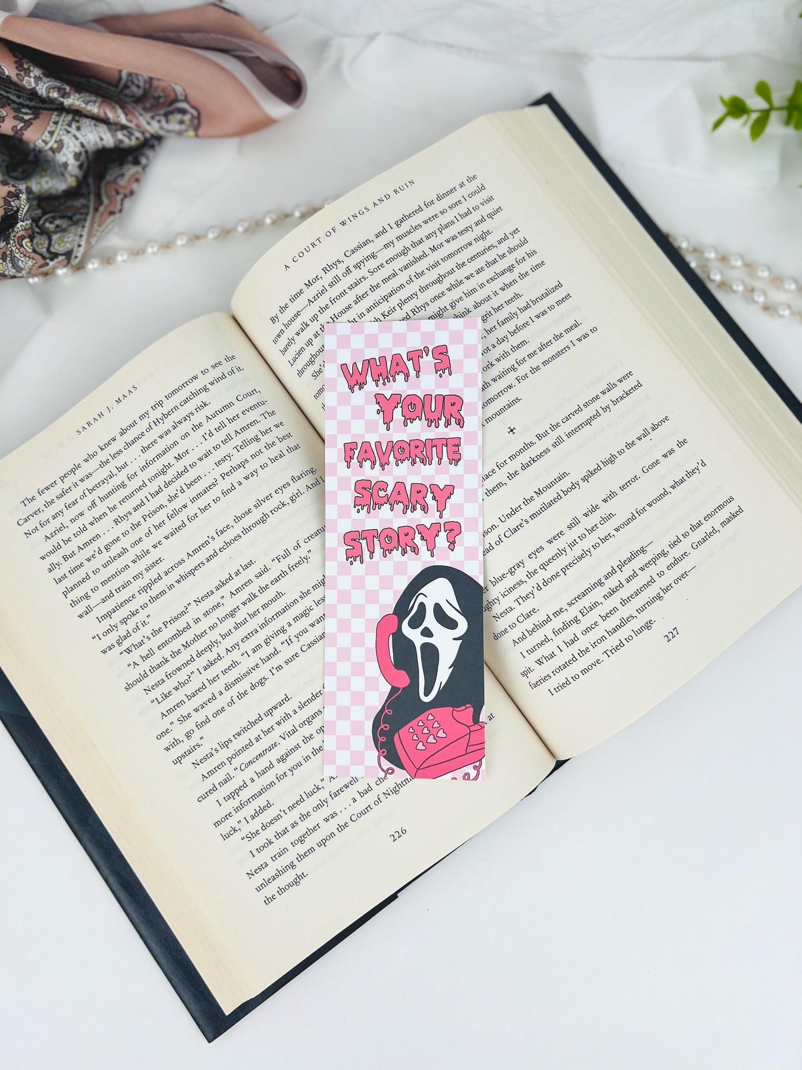 Halloween Bookmarks Pink Aesthetic Bookmark Set Cute Book Accessories ...