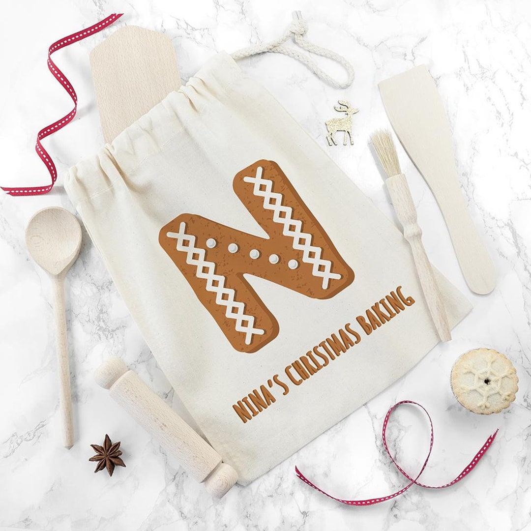 Personalised Kids Gingerbread Baking Set, Christmas Gifts for Children ...