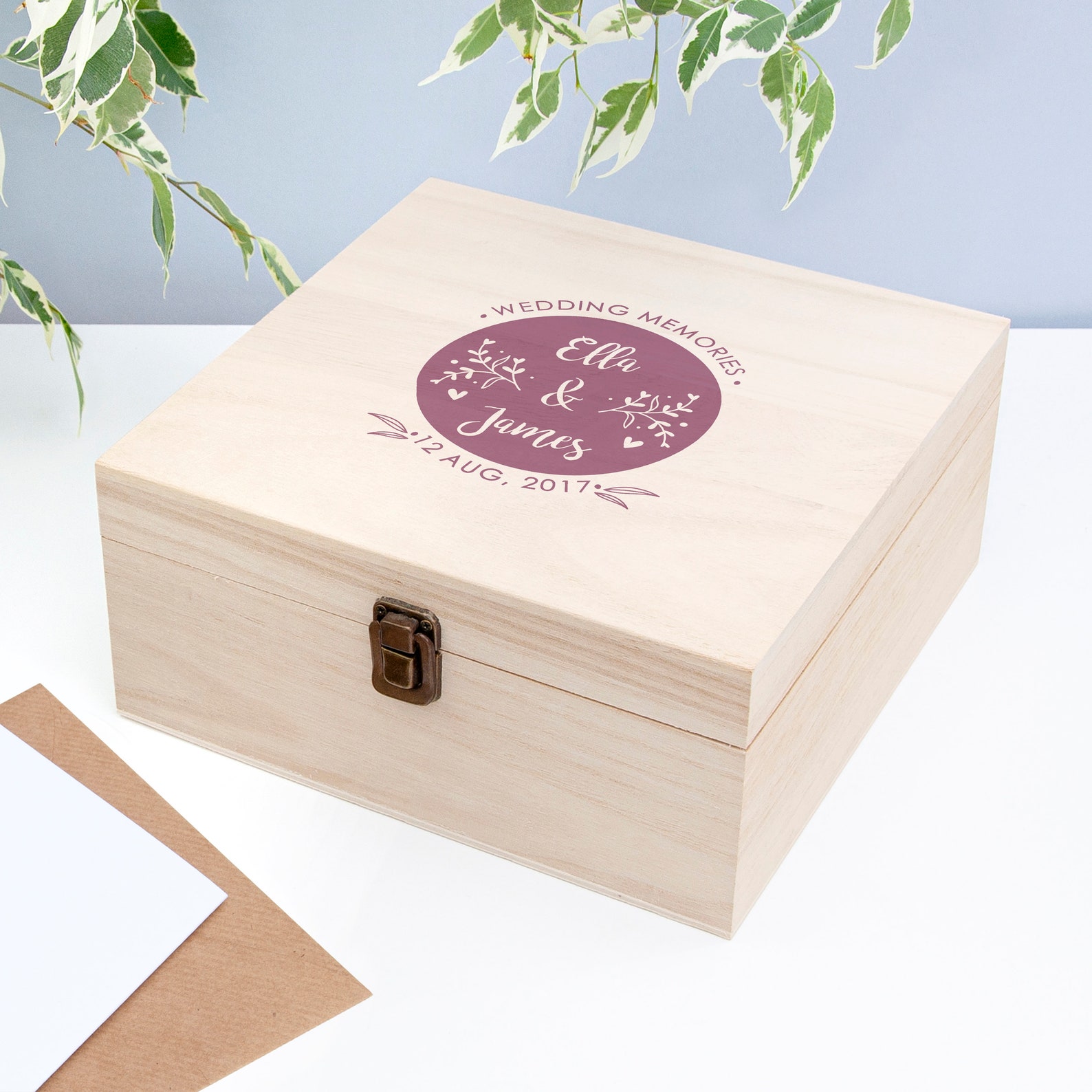 Personalised Wedding Memory Box - Etsy
