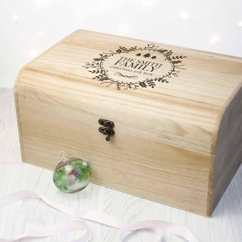 Personalised Traditional Family Christmas Eve Chest - Etsy UK