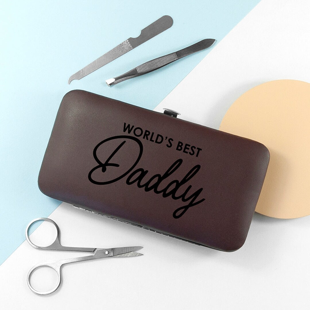 Personalised World's Best Dad Grooming Kit - Brown - Etsy