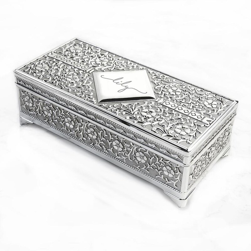 Silver & Enamel Box - Etsy UK