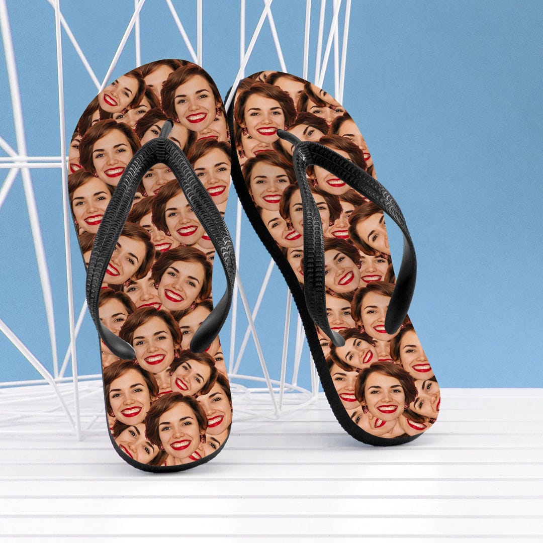 Personalised Photo Flip Flops - Etsy