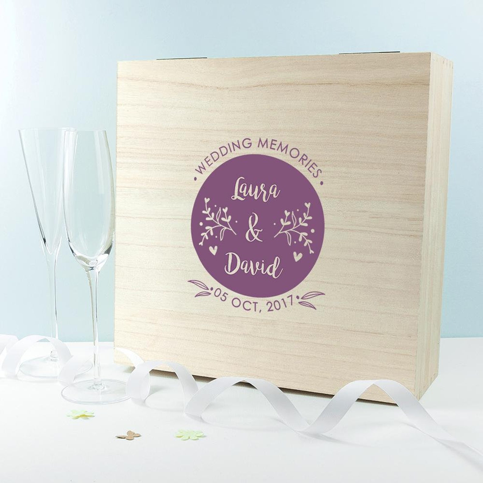 Personalised Wedding Memory Box - Etsy UK