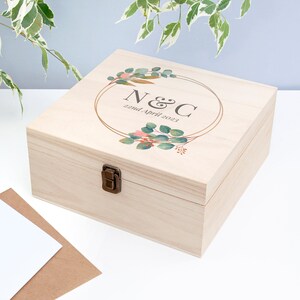 Personalised Wedding Date Memory Box, Photos, Keepsakes, Wedding Gifts ...