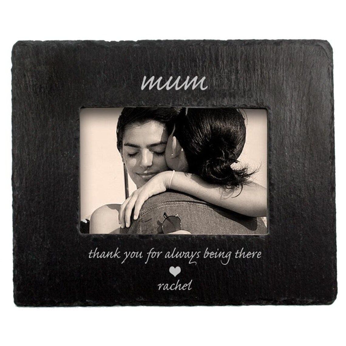 Personalised Thank You Mum Slate Photo Frame - Etsy