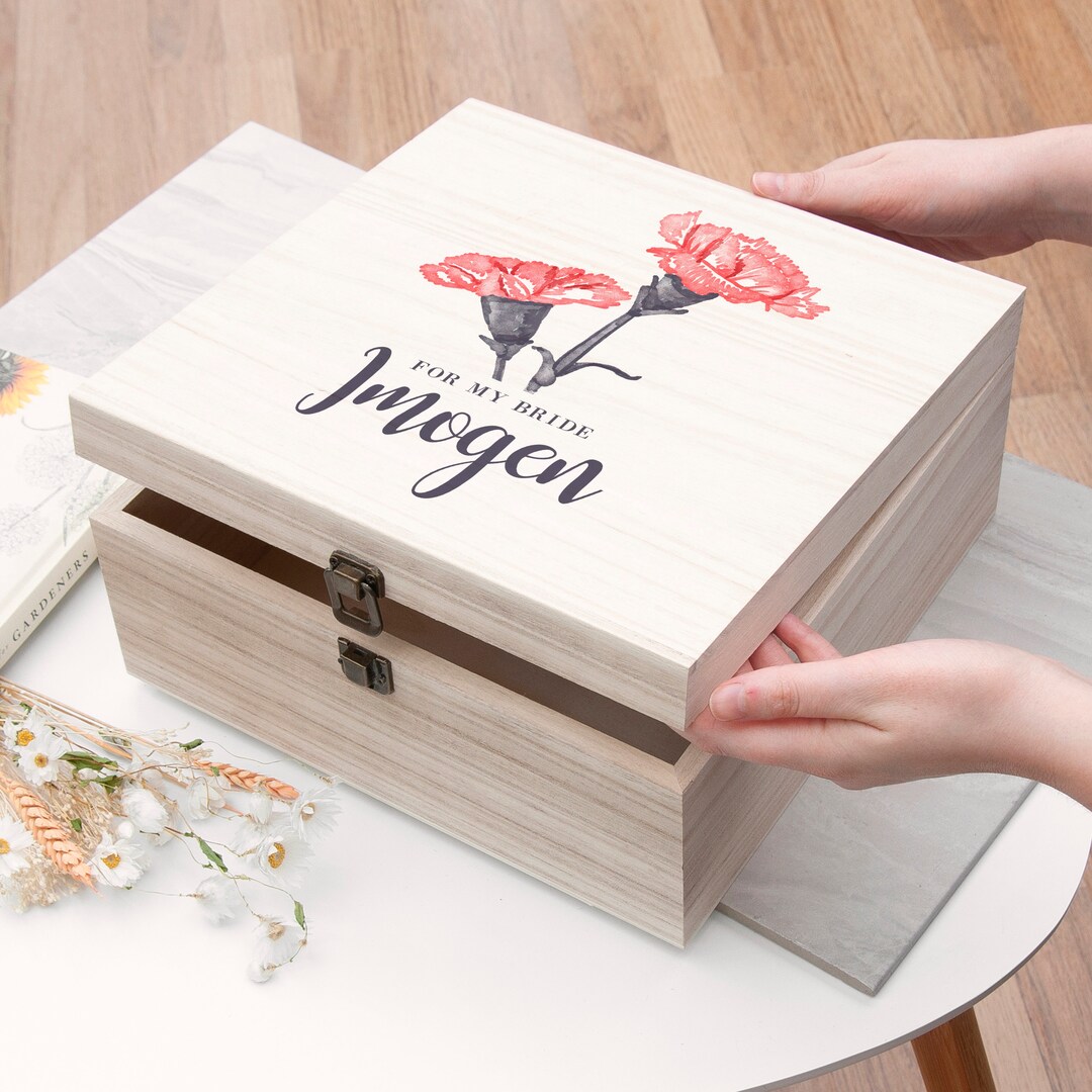Personalised for My Bride on Our Wedding Day Box - Etsy