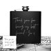 Personalised Handwriting Black Hip Flask - Etsy UK