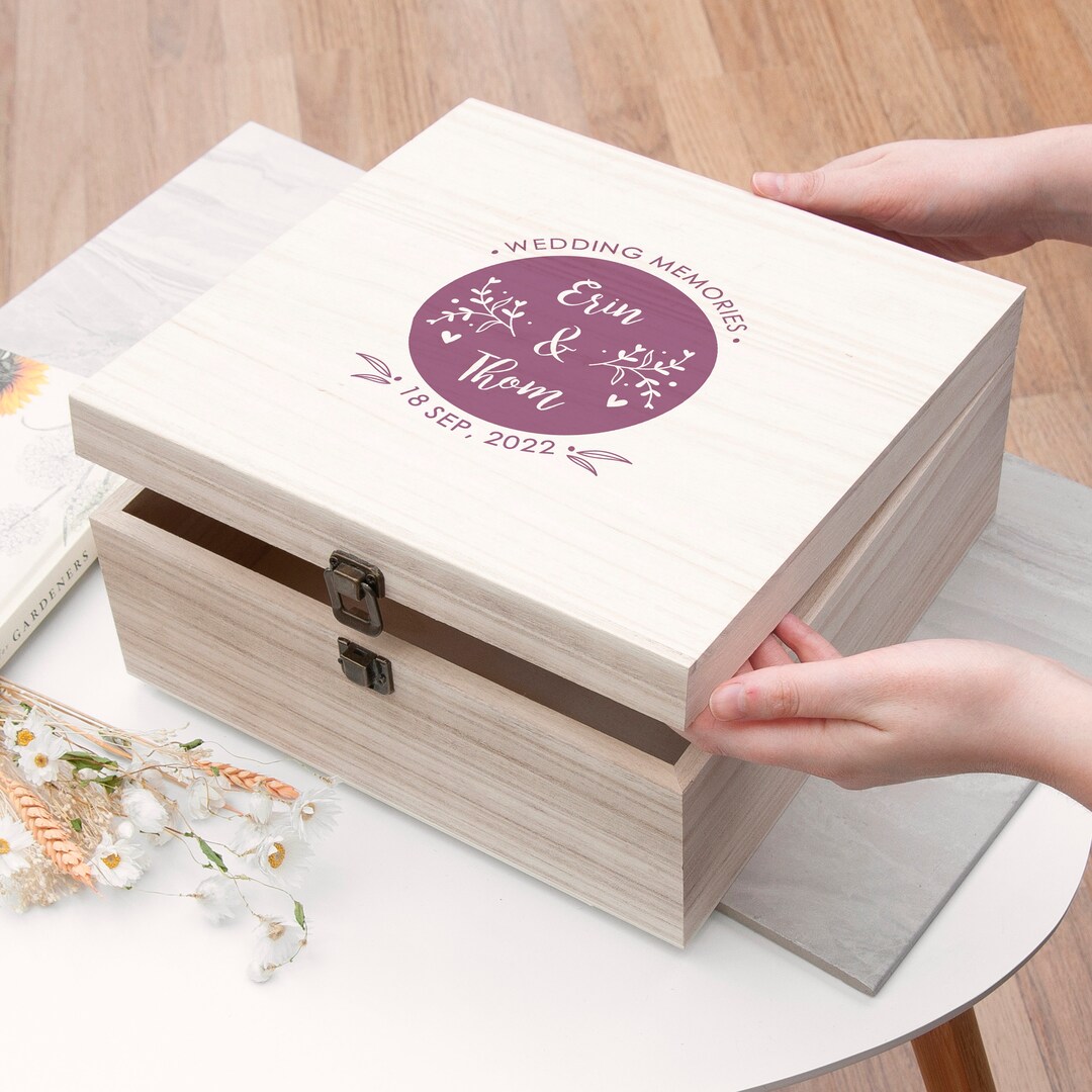 Personalised Wedding Memory Box - Etsy UK