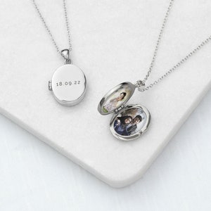 Personalised Oval Photo Locket - Etsy