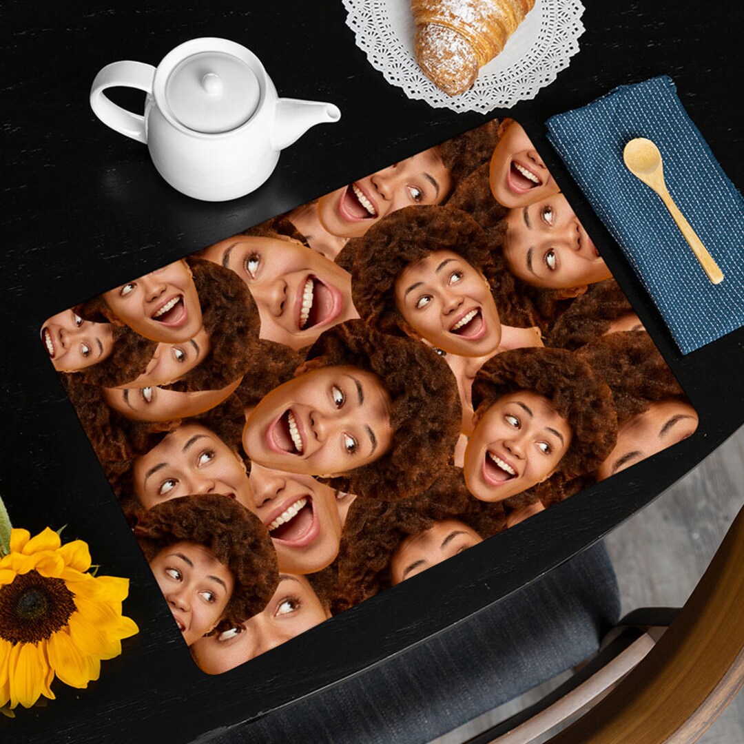 Personalised Face Placemat - Etsy