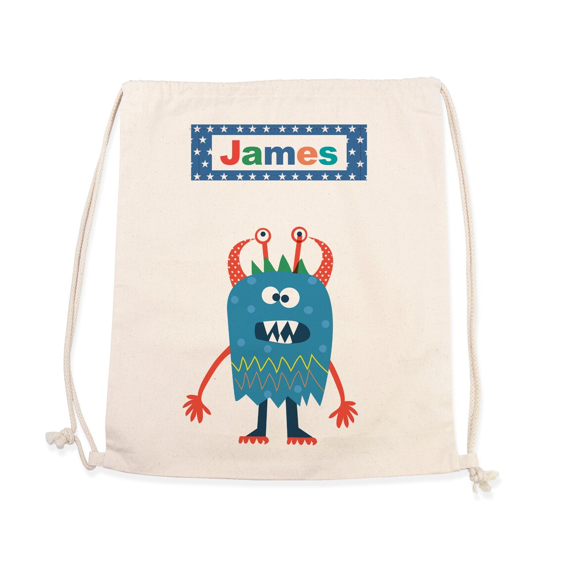 Personalised Boy's Little Monster PE Kit Bag - Etsy