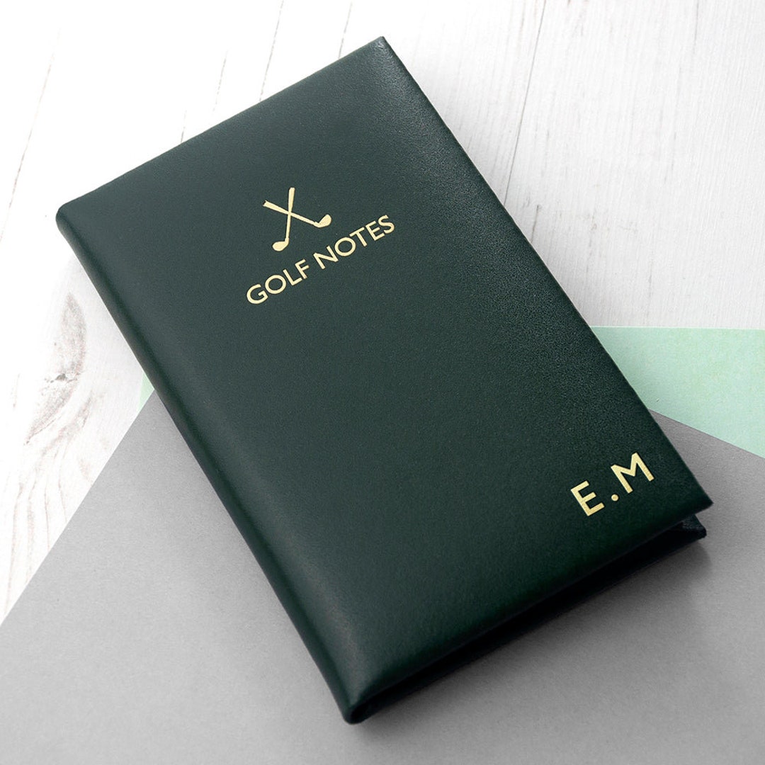 Personalised Leather Golf Notebook - Etsy