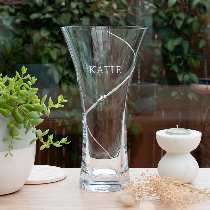Crystal Large Vases - Etsy UK