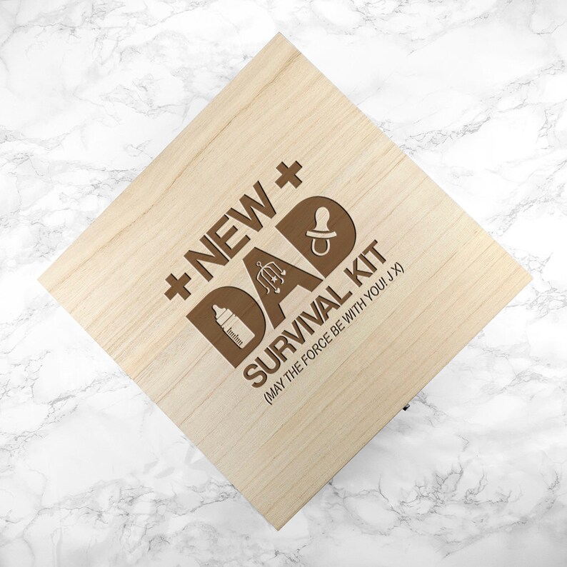 Personalised New Dad Survival Kit Storage Box Father's | Etsy